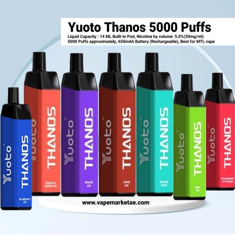 Buy Yuoto Thanos 5000 Puffs Disposable vape Device in Dubai